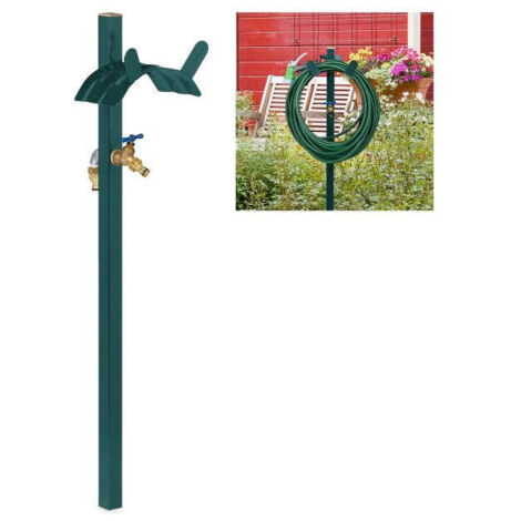 Free standing tap with hose pipe holder