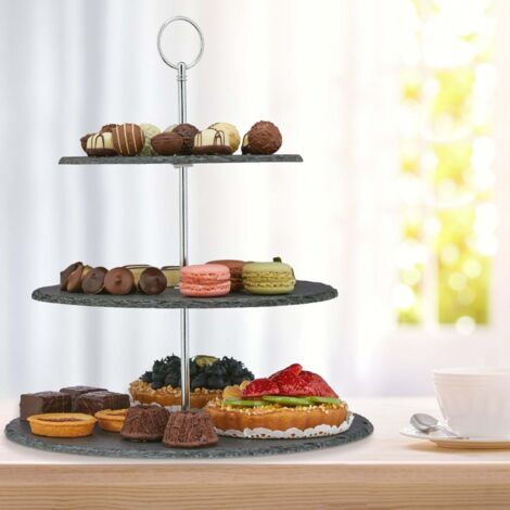 3 tier slate serving stand