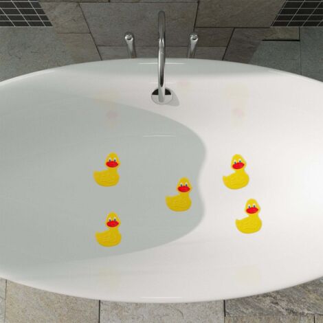Non slip bath stickers ducks set of 5