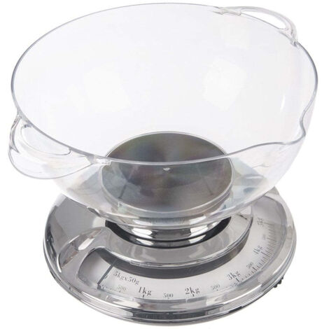 Mechanical kitchen scale with removable bowl 5 kg capacity