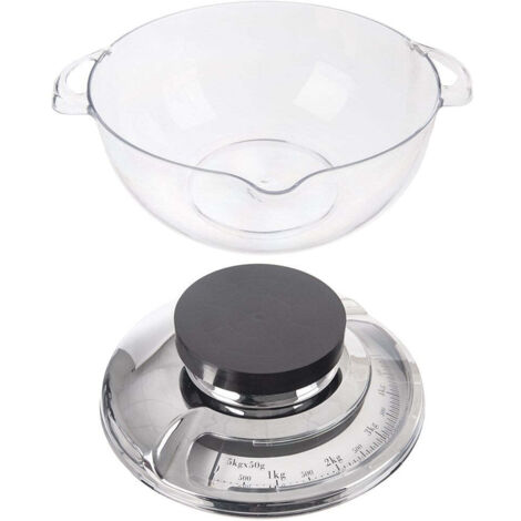 Mechanical kitchen scale with removable bowl 5 kg capacity