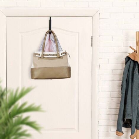 Folding door hook in black