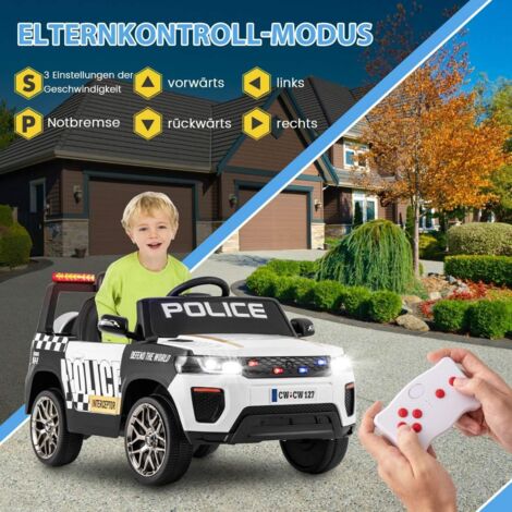 12v kinder elektroauto polizei elektrisches kinderauto mit ...