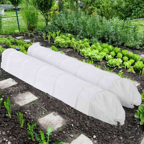 Set of 2 pvc grow tunnels 34 m