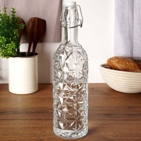 Schone Glasflasche Mit Stopsel Bild