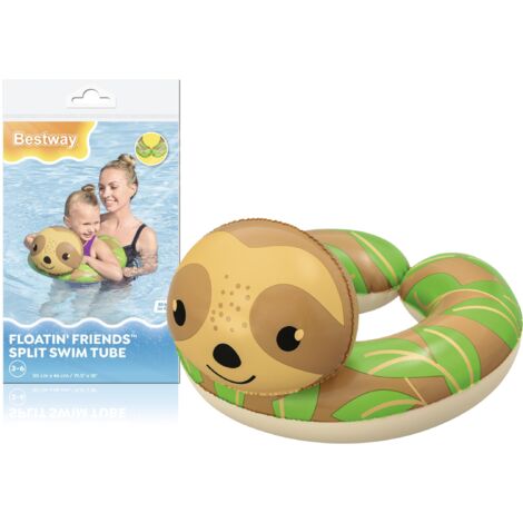 Sloth pool float 50 x 46 cm inflatable tube