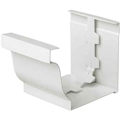 Unión Encolar Blanco Cuadrado Serie Alfa JNC30 PVC Canalón JIMTEN