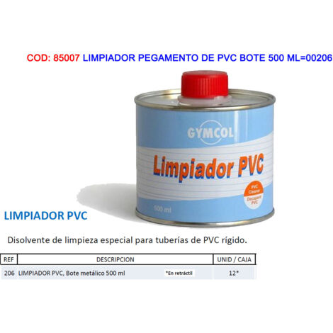 Solvant nettoyant pour PVC 500ML UNECOL