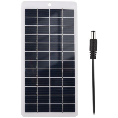 5W 12V Panneau solaire polycristallin Mini module à haute efficacité avec port DC