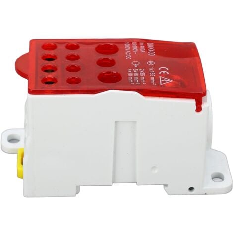 Boîte de jonction pour bornier rail DIN 690 V 400 A rouge - Test d ...