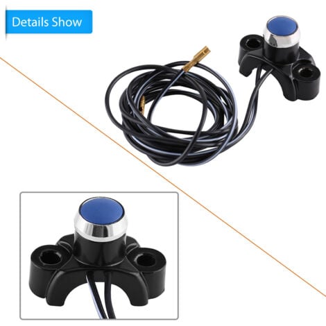 Moto guidon moteur démarrage bouton d'arrêt interrupteur démarrage ...