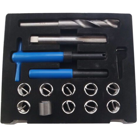 Kit de réparation de filetage M16 x 2 (15 pièces) compatible Helicoil ...