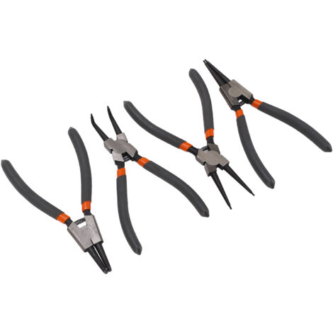 4 pièces pince à anneau élastique pince à circlips Kit d'outils à main ...