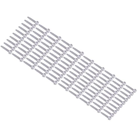 Assortiment de 100 Vis Autotaraudeuses Vis Autoperceuses Hexagonales en Acier Inoxydable 4 ...