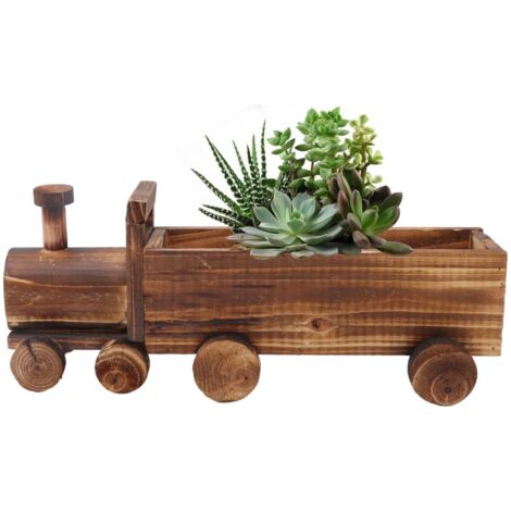 Pot de fleur de train, pot de plante de cactus succulent rétro ...
