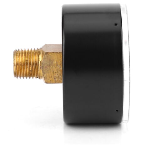 Manomètre, Manomètre 50mm 1/4 Manomètre Axial BSPT pour Air, Eau, Pétrole et Gaz(0-100psi 0-7bar)