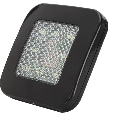 Qiilu Car Interior Reading Light 3 Color LED Magnet Rear Trunk Ceiling ...