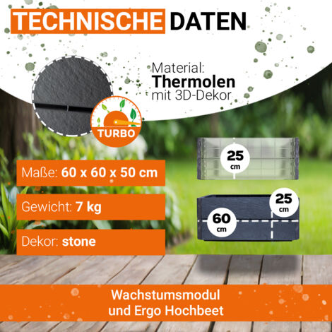 GARANTIA ERGO QUADRO Turbo S 50 Hochbeet