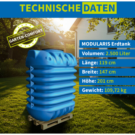 4rain MODULARIS Erdtank-Paket 2500 L