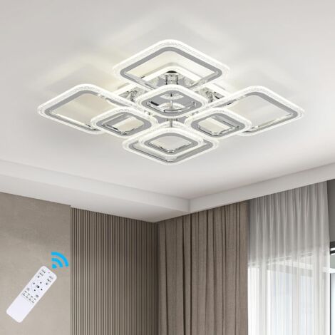 Ganeed Plafoniera LED Quadrata Lampadari Moderni a Incasso, 100 W ...