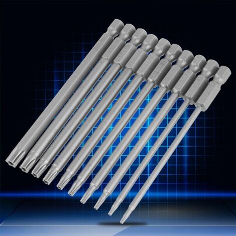 Sollbry Lot de 10 embouts de tournevis, tige hexagonale de 1/4 pouce ...