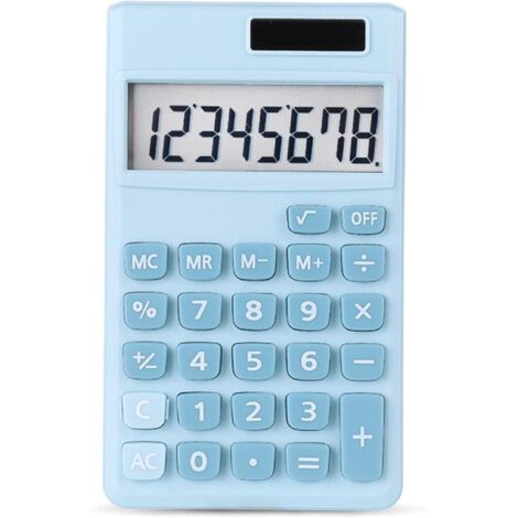Sollbry Mini calculatrices, Calculatrice de Poche, Batterie solaire à 8 ...
