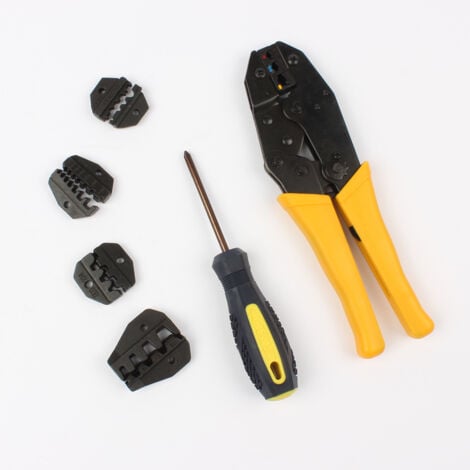 Sollbry Pince Sertir Cosse Électrique: 5 en 1 Pince à Sertir Cosses Électriques Embout de Cable ...