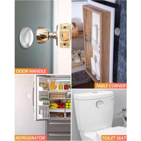 Sollbry 6 pièces butées de porte adhésives tampon de silicone élastique ...