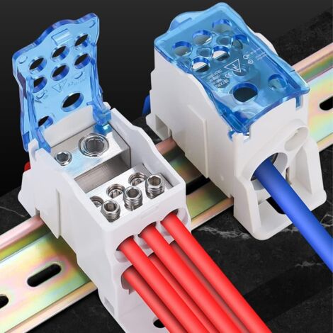 Sollbry Bornier Electrique, Boîte de Distribution de Bornes 80A UKK-80A ...