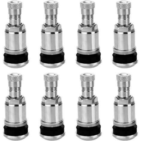 Sollbry 8 Pièces Valve Pneu Voiture Tubeless, Valves Universelles Métal ...