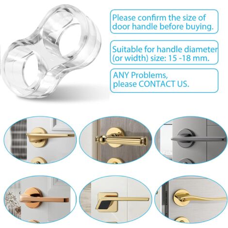 Sollbry Butées de Porte 10 Pièces PVC Poignée de Porte Butée Porte ...