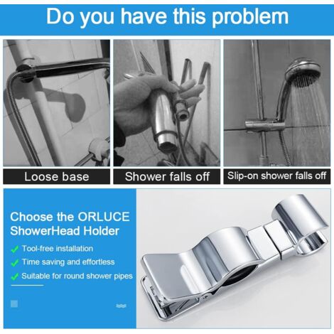 Sollbry Support Douchette Relevable en Alliage de Zinc Support Douche à ...