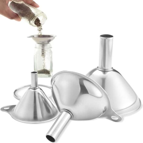 Sollbry Entonnoir En Acier Inoxydable, 3 Pièces Mini Entonnoir Inox ...