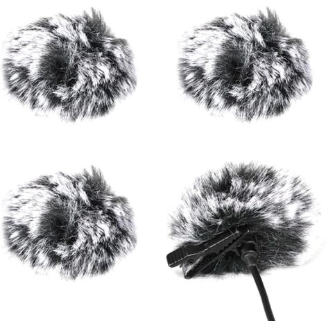 Sollbry 4 Pièces Bonnette Microphone Micro Cravate Rode Pare Brise Muff ...