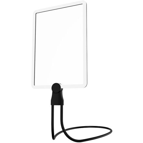 Sollbry 5X Loupe avec Lumière 50 LEDs, Rechargeable Loupe De Lecture Rectangulaire, Col De Cygne ...