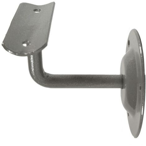 SUPPORT METAL POUR MAIN COURANTE RONDE Gris
