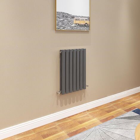 AICA Oval Column Radiator 600x413mm Central Heating Horizontal Double ...
