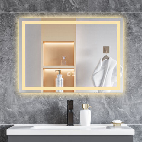 Razor Socket LED Mirror,Anti-fog,Bluetooth,Infinitely Dimmable,Power ...