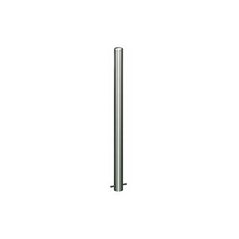 Poste barrera de acero inoxidable con cubierta de remate para