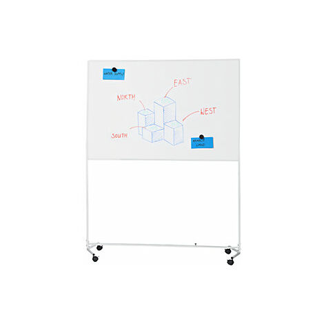 Panel rotulable con bastidor rodante acero revestido A x H