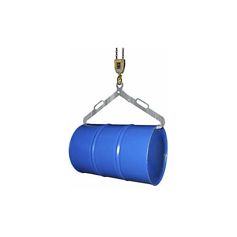 Pinza de pantógrafo para bidones de acero de 200 l con tapón