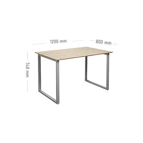 Mesa multiusos DUO-O Trend tablero recto profundidad 800 mm
