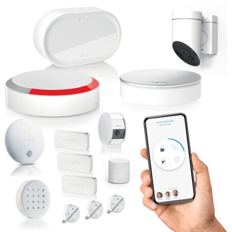 SOMFY 1875315 - Home Alarm Advanced - Pack sécurité vidéo Plus - Alarme ...