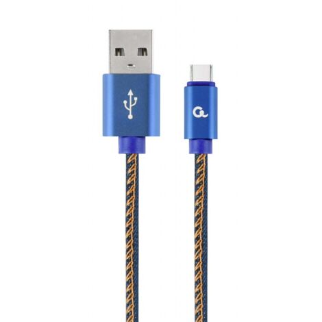 Cablexpert CC-USB2J-AMCM-2M-BL USB-Kabel USB 2.0 USB A USB C Blau