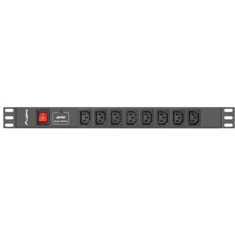 LANBERG POWER STRIP PDU RACK (1U, 16A, 8X IEC C13)