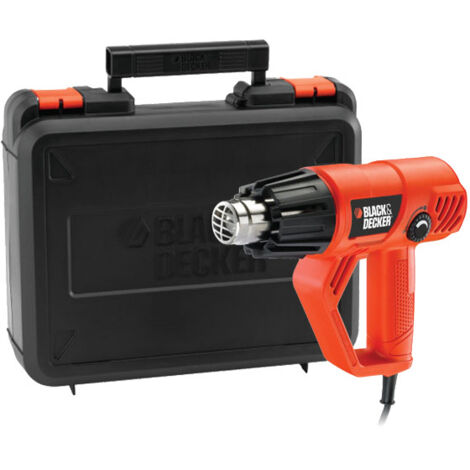 BLACK+DECKER KX2001K-QS Heißluftgebläse - 2000W - inkl. Koffer, 3 Düsen ...