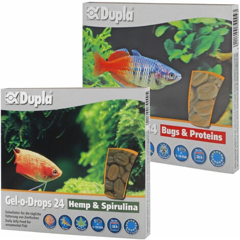 Dupla Zierfischfutter Gel-o-Drops 24 Hemp & Spirulina + Bugs & Proteins