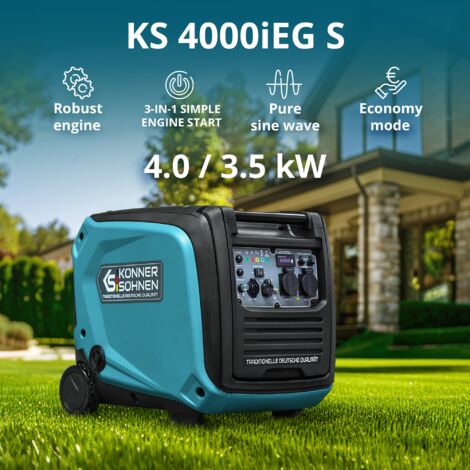 LPG/petrol inverter portable generator KS 4000iEG S Max 4000 W