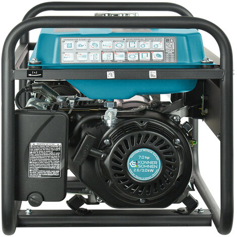 Petrol generator KS 3000 max power 3kW AVR 100% copper winding Könner ...