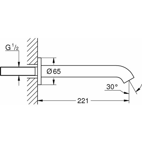 Grohe Essence New - Wanneneinlauf, Hard Graphite gebürstet 13449AL1